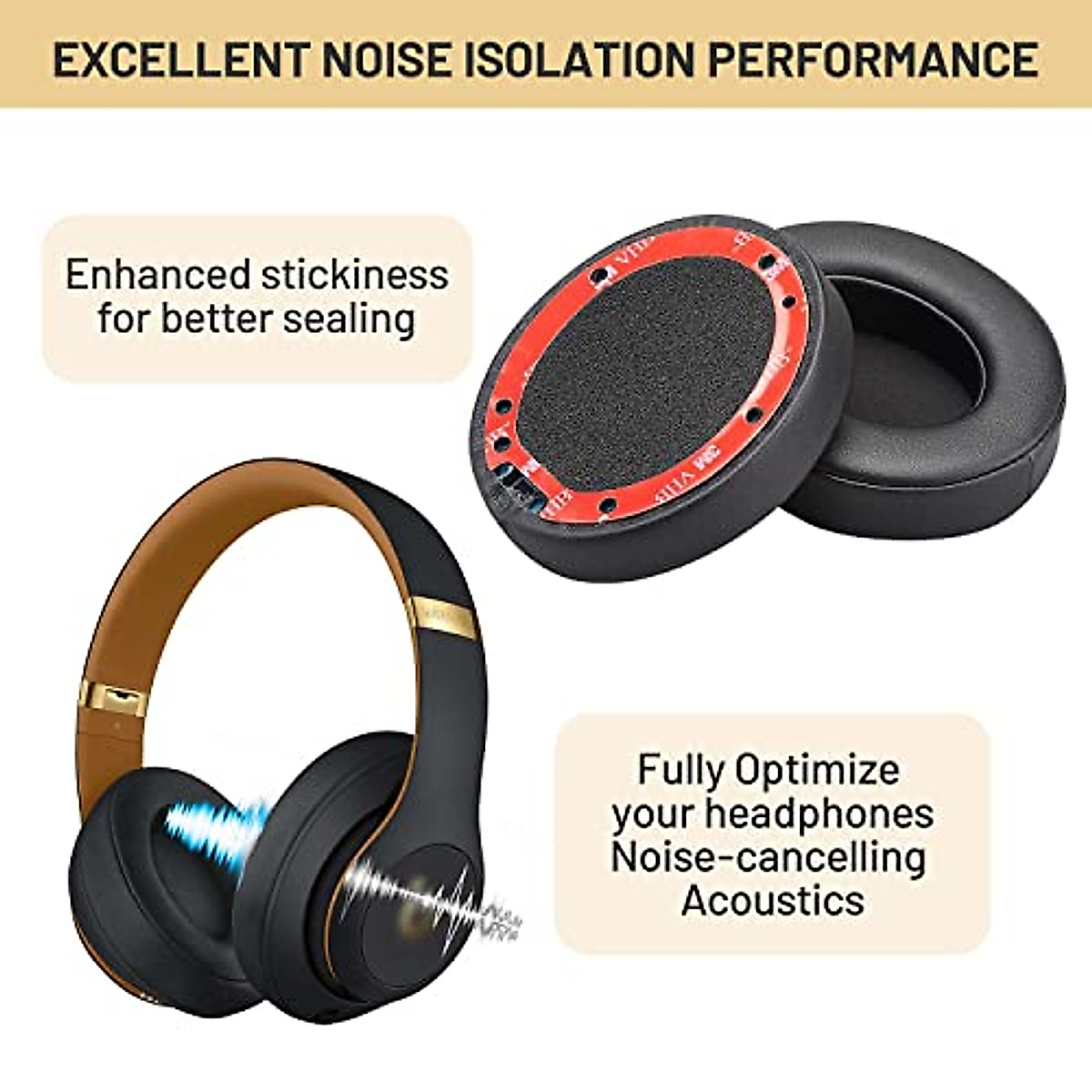 Replacement Earpads for Beats Studio 2 Studio 3 - Replacement Ear Pads for Beats Studio