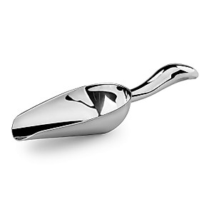 New Star Foodservice 1028508 Stainless Steel Bar Ice Flour Utility Scoop, 6-Ounce