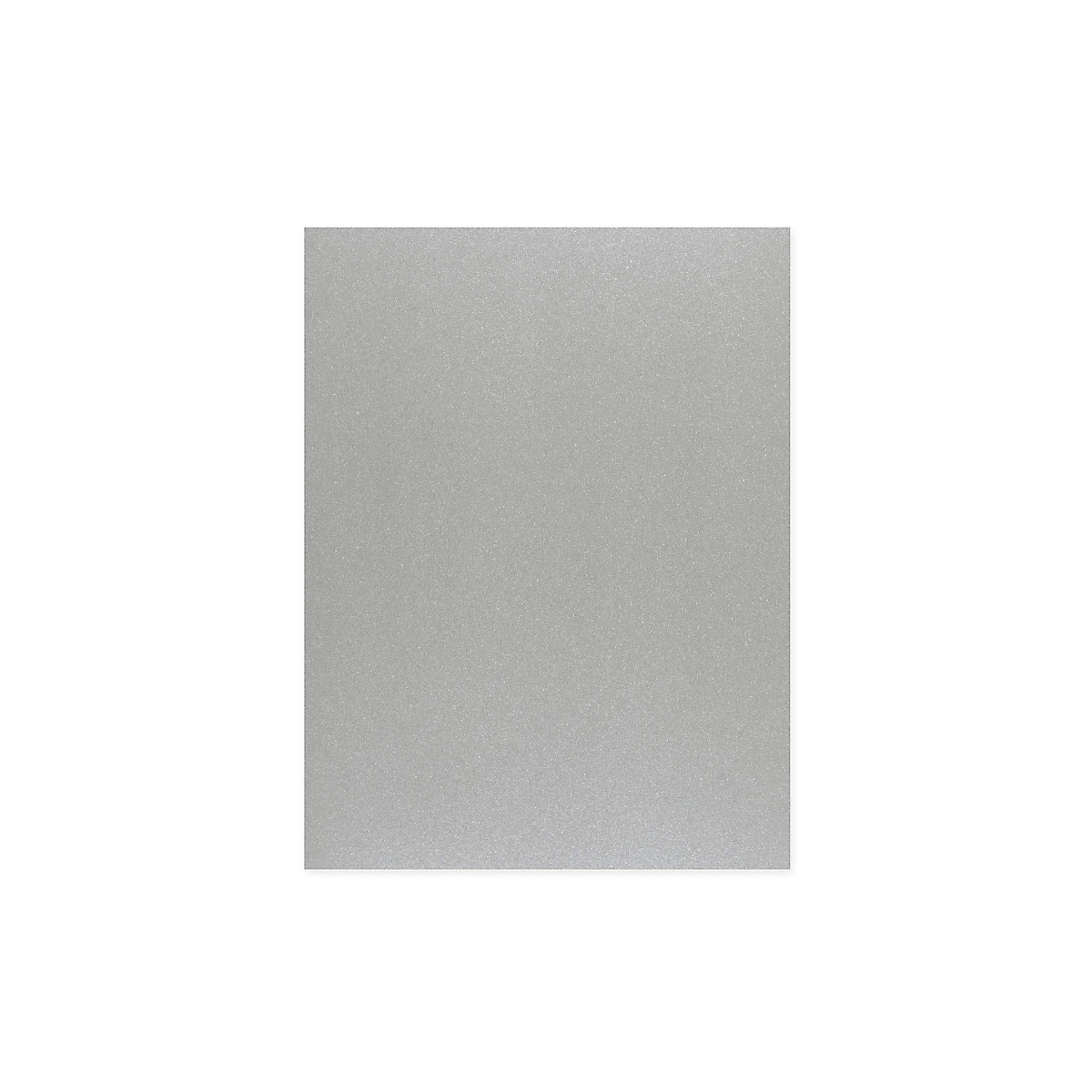 Silver Metallic Paper - 100-Pack Silver Shimmer Paper, Paper Crafting Supplies, Perfect for Flower Making, Ticket, Invitation, Stationery, Scrapbook Use, Printer Friendly, 120 GSM, 8.5 x 11 Inches