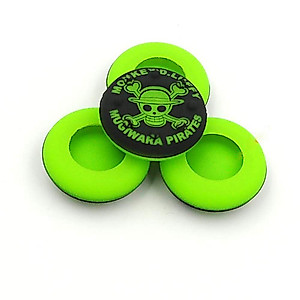 4 in 1 Analog Stick Joystick Rubber Silicone Cap Thumbstick Thumb Grip Cover Case Skin Joystick Grips for PS4 PS3 Xbox One Xbox 360 Controller (2# Green)
