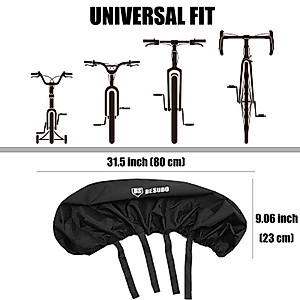 Besudo Handlebar Cover Ebike Transport Protection - Handlebar Protective Cover Handlebar Hood Handlebar Cover for Bicycle - Bicycle Cover for Rear Rack Handlebar Rain Protection -30-B-US