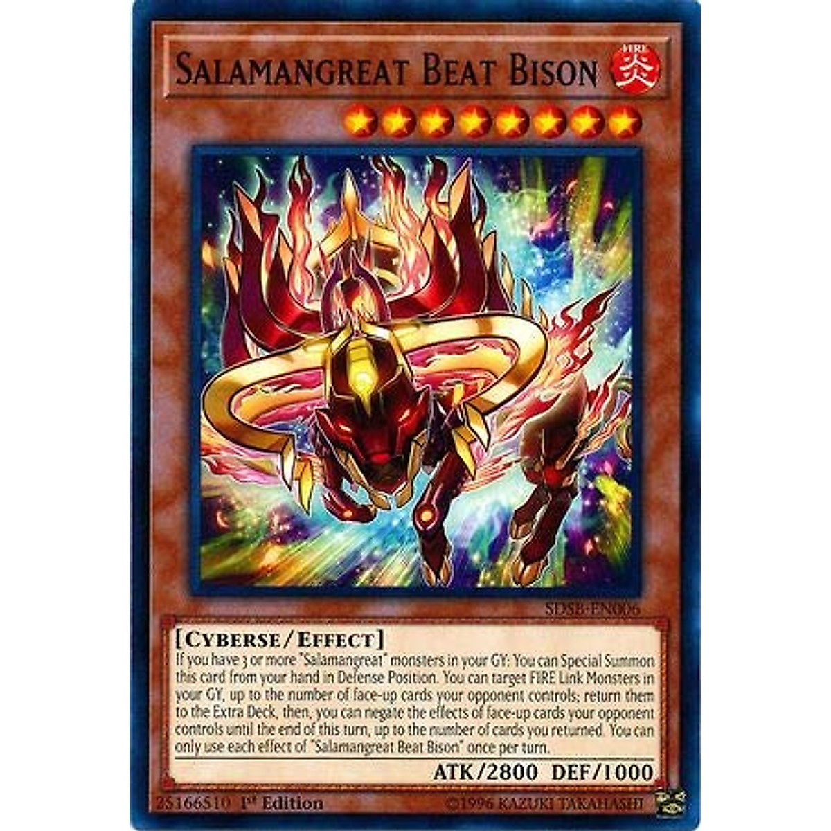 Yu-Gi-Oh! - Salamangreat Beat Bison - SDSB-EN006 - Common - 1st Edition - Structure Deck: Soulburner