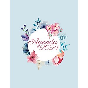 AGENDA 2024: Planner Settimanale italiano |Regalo donna originale utile (Italian Edition)