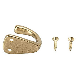 RZDEAL 3PCS Vintage Coat and Hat Hook Brass Classico Wall Hanging for Bath Stands Clothes Hangers Scarf Towel (Gold)