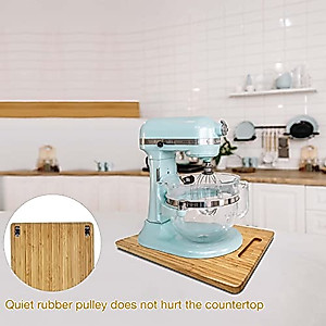 Appliance Sliders for Kitchen Appliances, Sliding Tray for Coffe Maker, Espresso Coffee Machine, Air Fryer, Kitchen Stand Mixer, Toaster, Kitchen Sliders for Counter (9.5” X 13.8”)