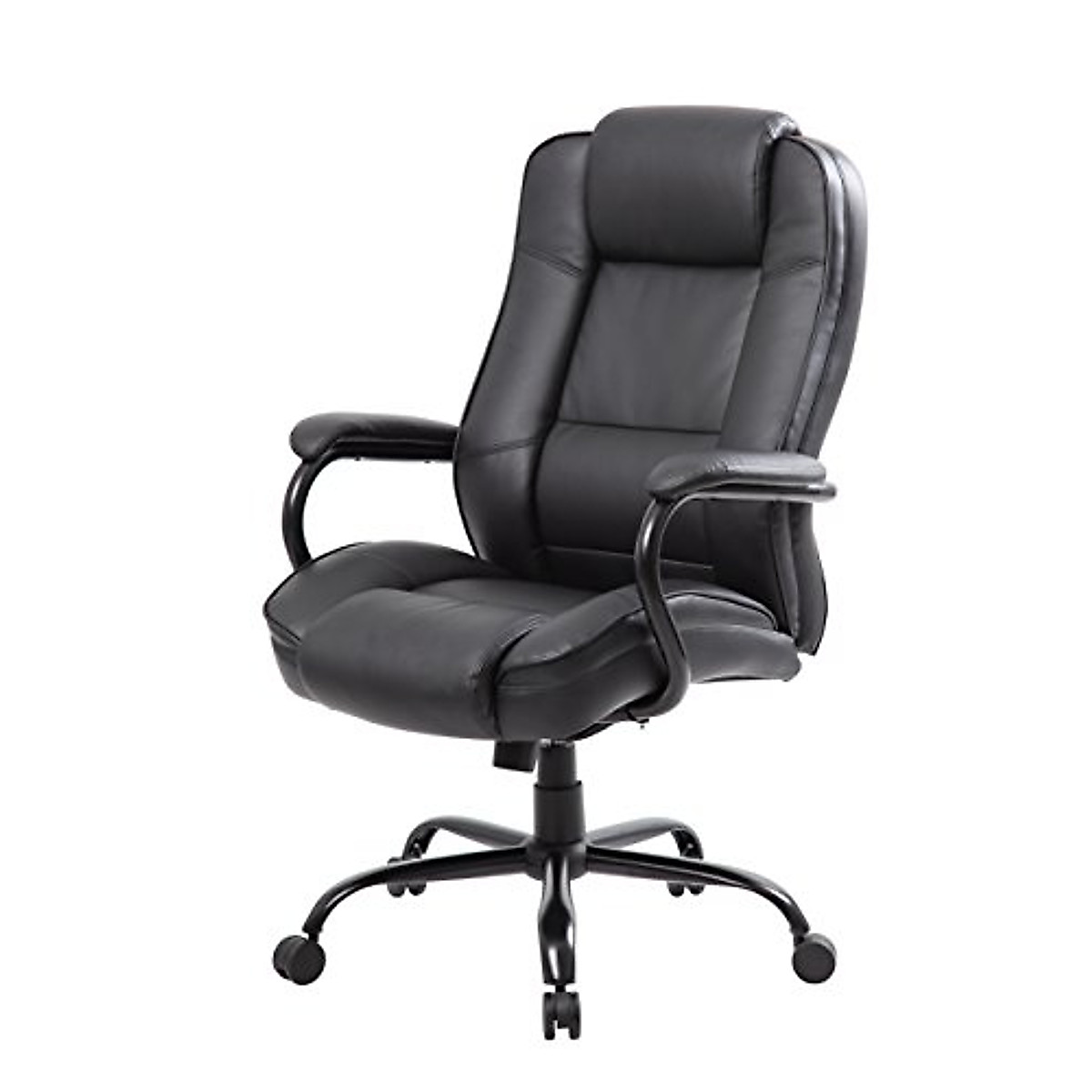 Boss Office Products Heavy Duty Executive Chair with 350lbs Weight Capacity in Black