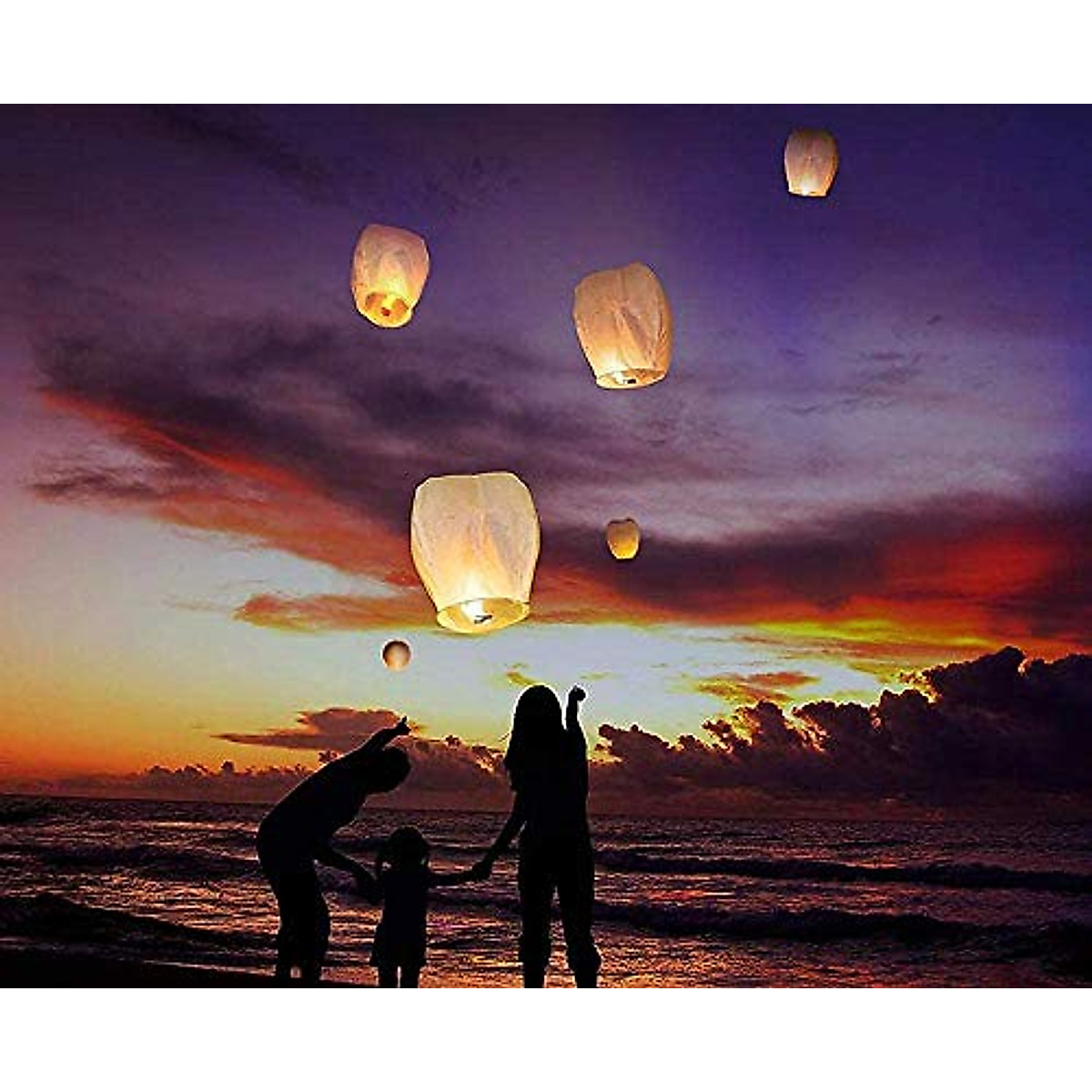 20 Pack Chinese Lanterns ⁡⁡⁢⁡⁢⁡⁡⁢to Release⁡ in Memorial⁡⁢ Events Decor⁢ Lanterns, Party ⁢⁢⁡Lanterns⁢ for ⁡⁢⁡Memorial, Holiday, Wedding ⁡Decorations & New Year