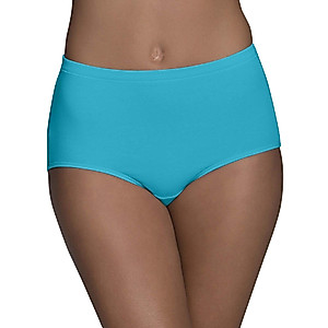 Fruit of the Loom womens Breathable Underwear, Regular, Brief - Cotton Mesh - 6 Pack Assorted Colors, 8 US