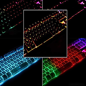Wyyggnb Gaming Keyboard Computer USB Interface Wired Mechanical Feel Keyboard, Computer Esports Game Keyboard