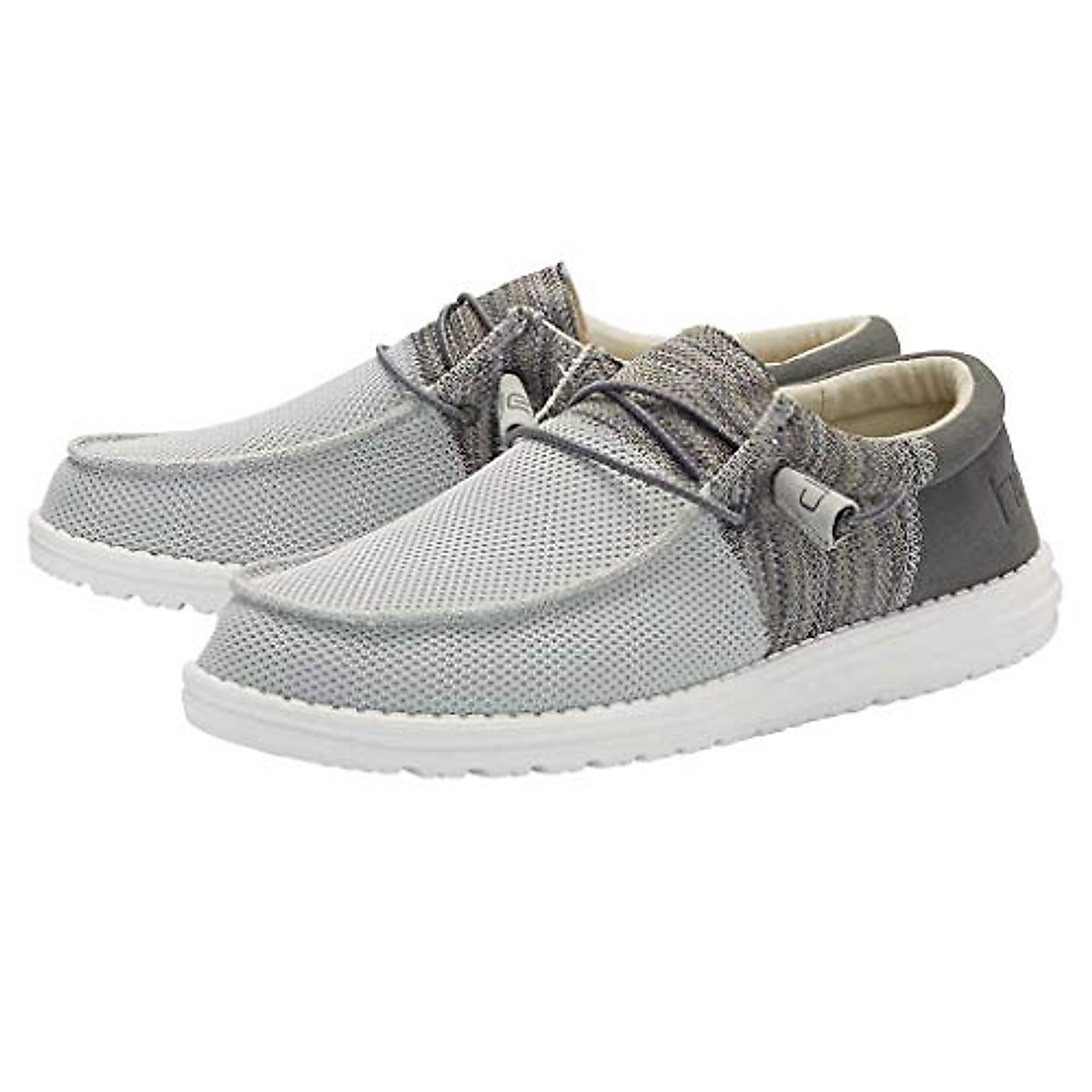 Hey Dude Men's Wally Sox Funk Slate Size 9 | Menâ€™s Shoes | Men's Lace Up Loafers | Comfortable & Light-Weight