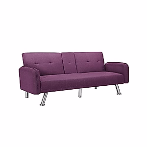 ERDAYE 64 inches Modern Loveseat Sofa, Purple