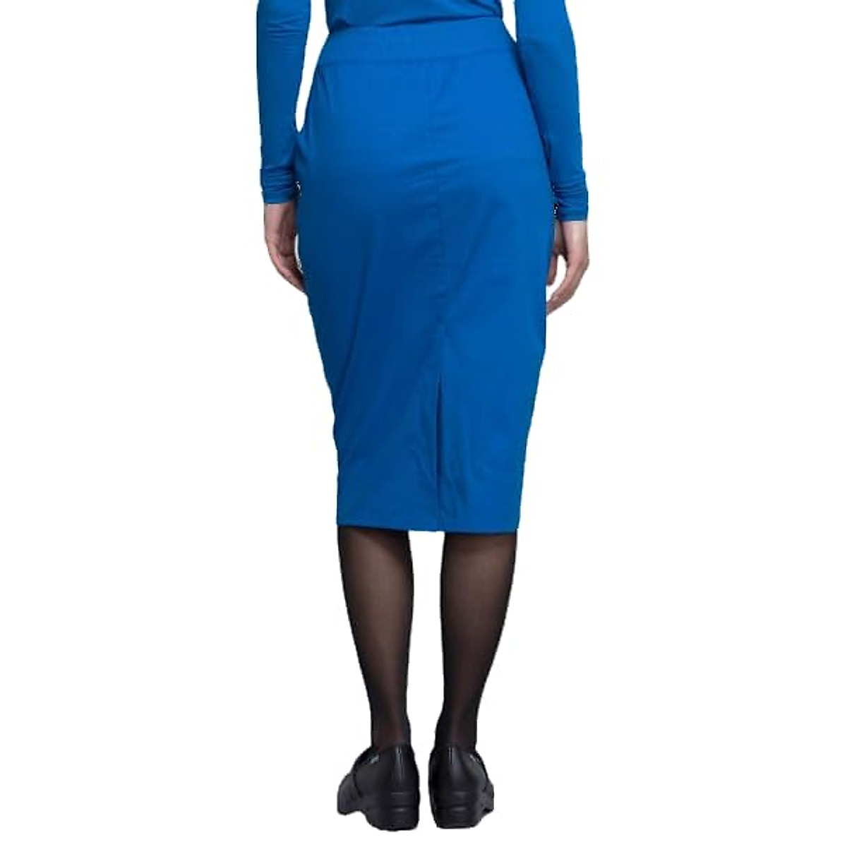 Scrubs Uniform Skirt Workwear Professionals, Rib-Knit Waist, Soft Stretch WW510, XS, Royal