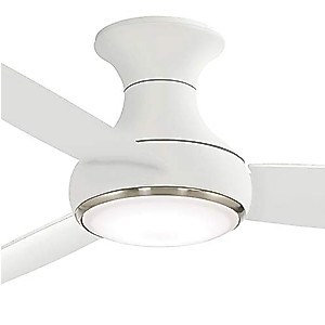 Minka-Aire F467L-WH Concept III 54" Hugger with LED Lights, White