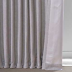 HPD Half Price Drapes Extra Wide Linen Room Darkening Curtain (1 Panel) 100 X 120, BOCH-LN1858-120-DW, Clay
