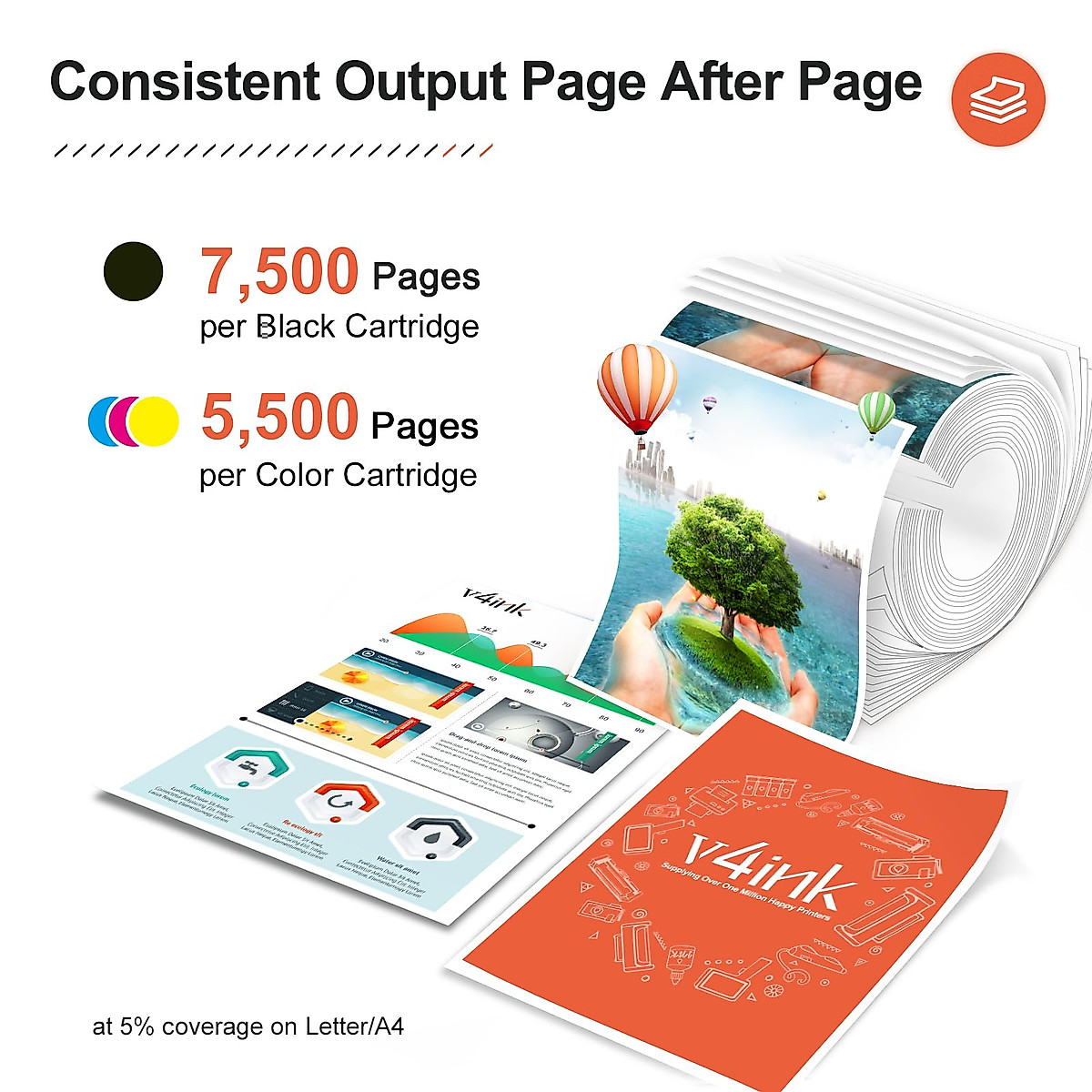 v4ink 210X W2100X Toner Cartridge (with Chip) Compatible Replacement for HP 210X 210A W2100A W2100X W2101X W2102X W2103X High Yield for Pro 4201dw 4201dn MFP 4301fdw 4301fdn 4301dw Printer Ink, 4-Pack