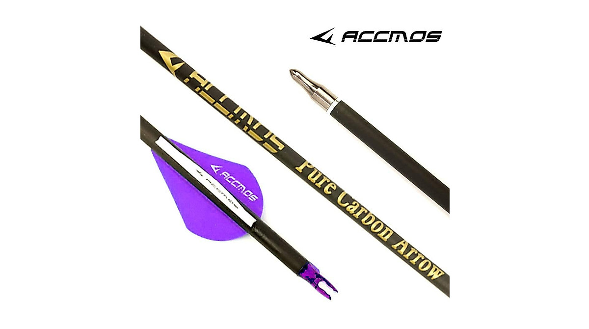 ACCMOS 400 Spine Carbon Arrows for Target Shooting & Hunting