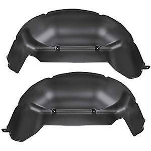 Husky Liners - Rear Wheel Well Guards | 2011 - 2016 Ford F-250/F-350 - SINGLE REAR WHEELS - Black, 2 Pc. | 79111