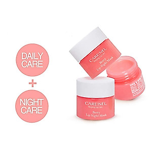 CARENEL Lip Sleeping Mask 5g (Berry 3Set) - Lip gloss Cream - Overnight Treatments Lip Balm