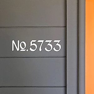 Reflective White 3 Sets Mailbox Numbers Sticker Decal Die Cut Bold King Style 3" Self Adhesive Premium Vinyl Numbers for Mailbox, Signs, Window, Door, Cars, Trucks, Home, Business, Address Number