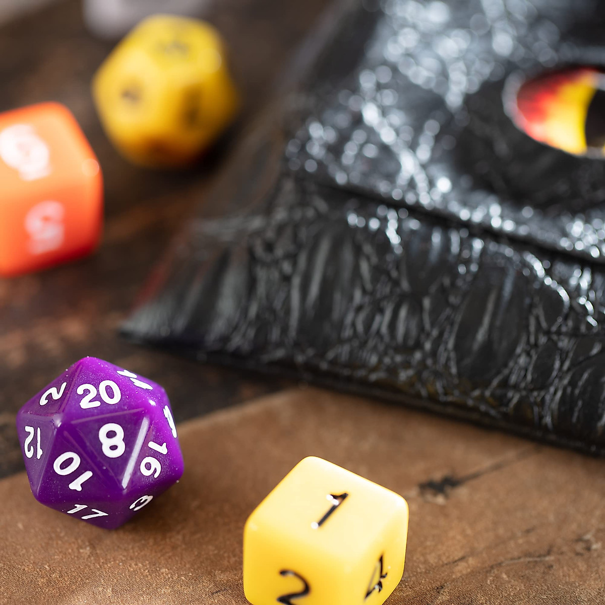 Monster Gaming 100 Dice Value Pack - 10 Multi-Colored Assorted Polyhedral Die, Compatible with Dungeons Dragons, MTG Magic, RPG DND & Board Games- Includes D4, D6, D8, D10, D12, D20