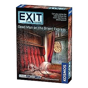 Dead Man on The Orient Express | Exit: The Game - A Kosmos Game | Family-Friendly, Card-Based at-Home Escape Room Experience for 1 to 4 Players, Ages 12+