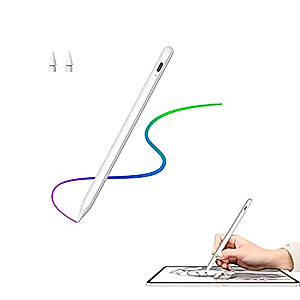 Stylus Pen with Tilt Sensitive & Palm Rejection, Active Pencil Compatible with (2018-2022) Apple iPad Pro 11/12.9 Inch, iPad 10.2 7/8/9th Generation, iPad Air 3rd/4th, iPad Mini 5/6th Gen