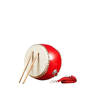 WILD COTTAGE Chinese drum Hand Percussion instrument Tambourine Taiko Musical Instruments Glove& false beard For Adult youth