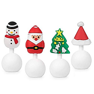 Haakaa Winter Holiday Silicone Breast Pump Stopper Gift Set 4 PK (Limited Edition)