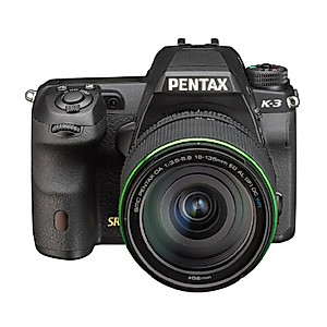 Pentax K-3 lens kit w/ 18-135mm WR 24MP SLR Camera with 3.2-Inch TFT LCD and 18-135mm WR f 3.5-5.6 (Black)