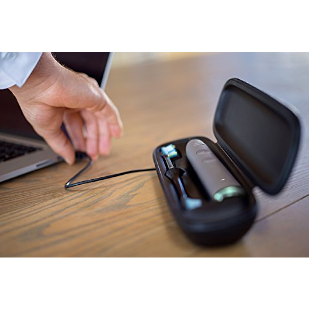 Philips Sonicare DiamondClean Smart 9500 Series Rechargeable Electric Power Toothbrush with Charging Travel Case, Complete Oral Care, Grey, Frustration Free Packaging, HX9924/37