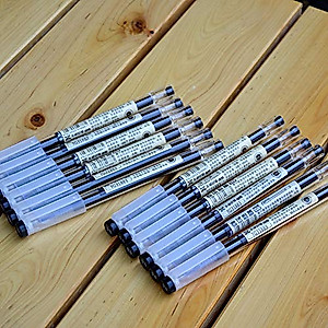 Sencoo 5 pack Black Gel Ink Pen Extra fine point pens Ballpoint pen 0.5mm Black For Office School Students Stationery