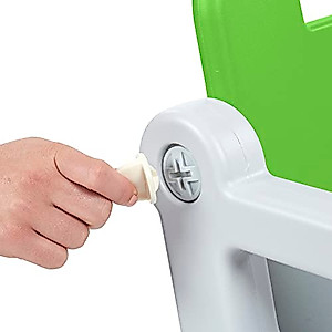 ECR4Kids Toddler Plus Desk and Chair, Kids Furniture, Grassy Green/Light Grey