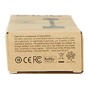 Club 3D CAC-1080 DisplayPort 1.4 to HDMI 2.0b HDR Active Adapter M/F