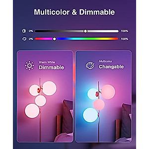 Beantech Smart Bulb, WiFi LED Light Bulbs, Color Changing Dimmable Light Bulb 2700K-6500K, Smart Light Bulbs Work with Alexa & Google Assistant, A19 Alexa Light Bulb, RGB Tunable White Bulb, 4 Pack