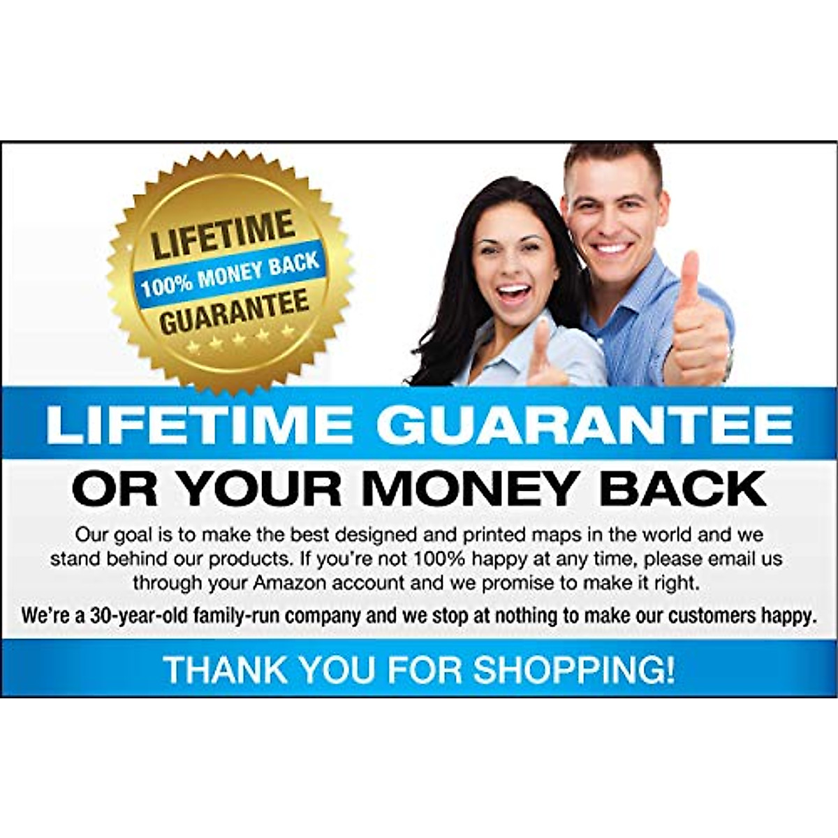 Laminated United States Voyager Map Poster | Bright Style Map | Includes The Most Legible Location Labels | 36” x 24” | Shipped Rolled in a Tube, Not Folded | Great for The Home or Classroom