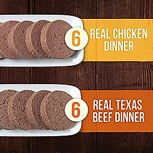 Merrick Grain Free Wet Dog Food Variety Pack, Real Texas Beef and Chicken Dinner, Canned Dog Food - (12) 12.7 oz. Cans