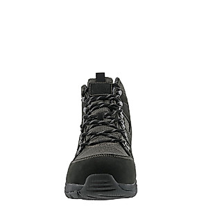 Drew Shoe Men's Trek waterproof and slip-resistant Extra-Depth Black Hiking Boot 11 6E US