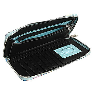 Loungefly Disney Princess and Villains Wallet Zip Around Clutch Faux Leather