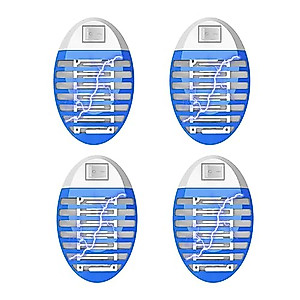 2 Pack Plug in Bug Zapper Indoor, Mosquito Trap, Electronic Mosquito Zapper, Gnat Traps with LED Light, Use for Flying Insect Mosquito