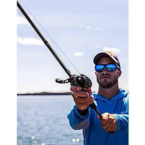 Piscifun Torrent Baitcaster Rod, Portable 2 Piece Casting Rod, Durable Lightweight Sensitive Baitcasting Fishing Rod (7'MH-M)