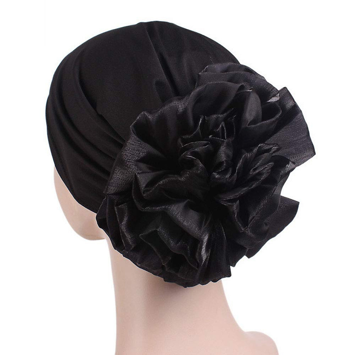 1Pack / 2Packs Women Flower Elastic Turban Beanie Head Wrap Chemo Cap Hat