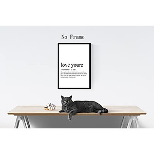 Music Poster Love Yourz Wall Art Hip Hop Poster Rap Quotes Room Aesthetic Canvas Poster Art Wall Painting Canvas Posters Modern Decor Rap Quotes Definition Wall Art 40x60cm（16x24inch）No frame