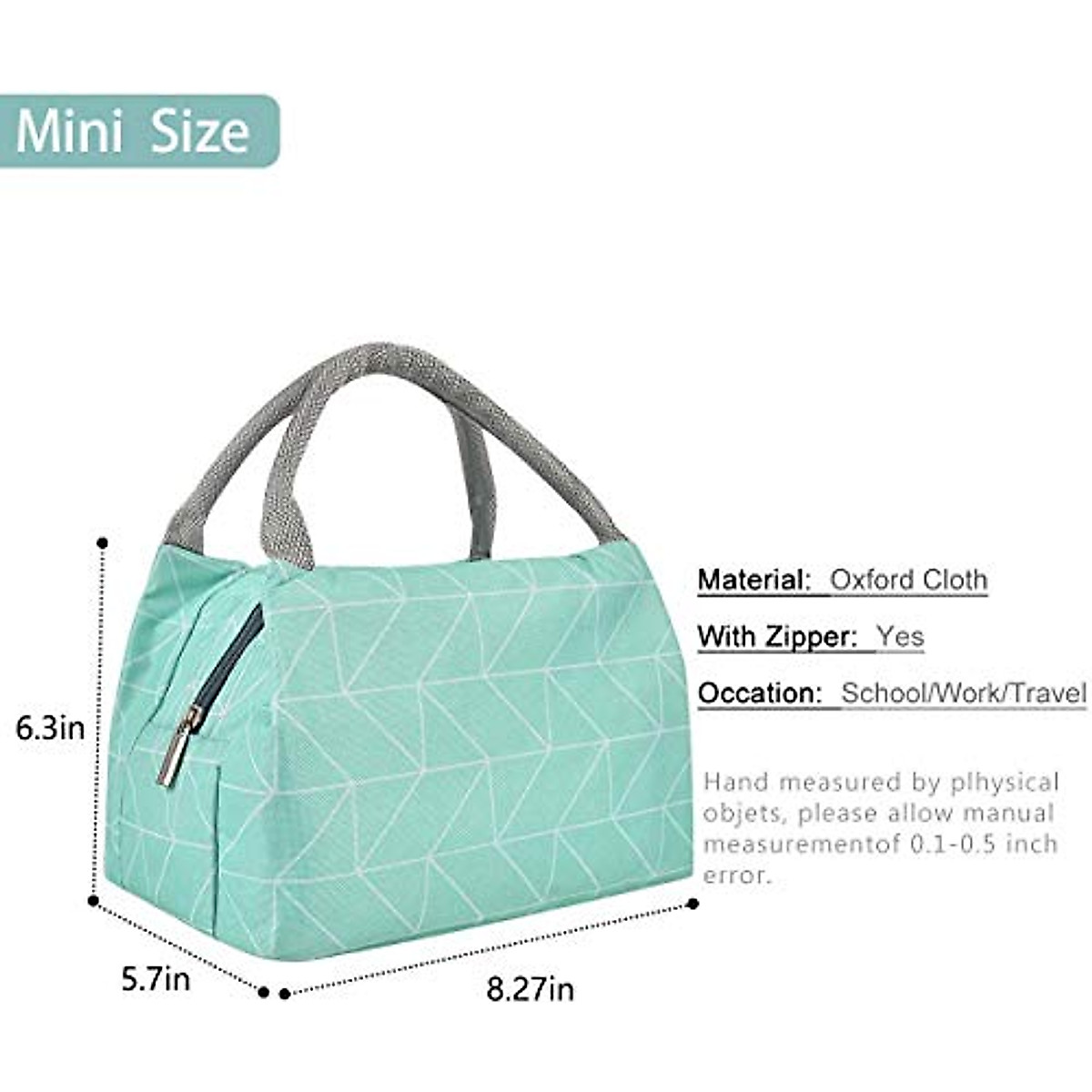 Cute Lunch Bag Insulated Lunch Tote Bag for Women Lunch Box Cooler Bag Insulated Lunch Bags for Women Work, Green Plaid