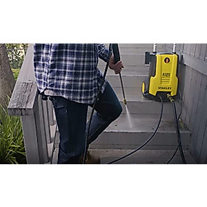 Stanley SHP2150 Portable Electric Pressure Washer, 2150 PSI, 1.4 GPM, 13 AMP, with Metal Lance, Foam Cannon, M22 Trigger Gun, 25' Hose, Quick Connect Nozzles