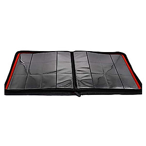 Dex Protection Zipper Card Padded Binder 12 | Stores 480 Gaming Cards | Includes 20 Side Loading Card Pages | 12 Card Page Format |Zipper Closure | Smooth Matte Padded Finish | Velvet Lined Interior