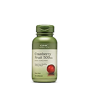 GNC Herbal Plus Whole Herb Cranberry 500mg 100 Capsules