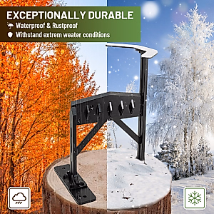 KONYINZAO Firewood Kindling Splitter, XXL Manual Log Splitter Wedge, Open Top Ring Design, Sharpen Alloy Steel Opening, Heavy Duty Wood Cracker for Camping, Outdoors & Cabin Lifestyle