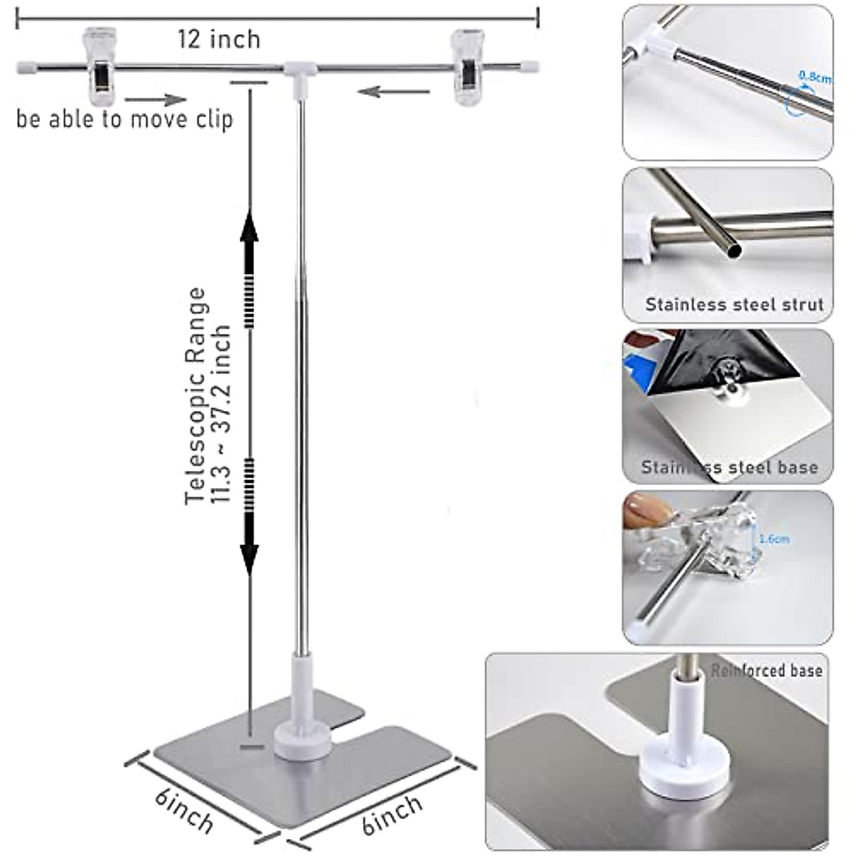 iprotech 6PCS 12 Patterns Double-Sided Photography Background Paper with Stand, Waterproof Reusable 34x23in Morandi Wood Photo Tabletop Backdrops for Food Jewelry Cosmetics Makeup