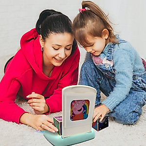 WOW! STUFF Peppa Pig Musical Clever Building Blocks | Pre-School Learning Toy That Plays 6 Nursery Rhyme Songs | for Toddlers Both Girls and Boys 2, 3, 4 and 5 Years Old, Blue