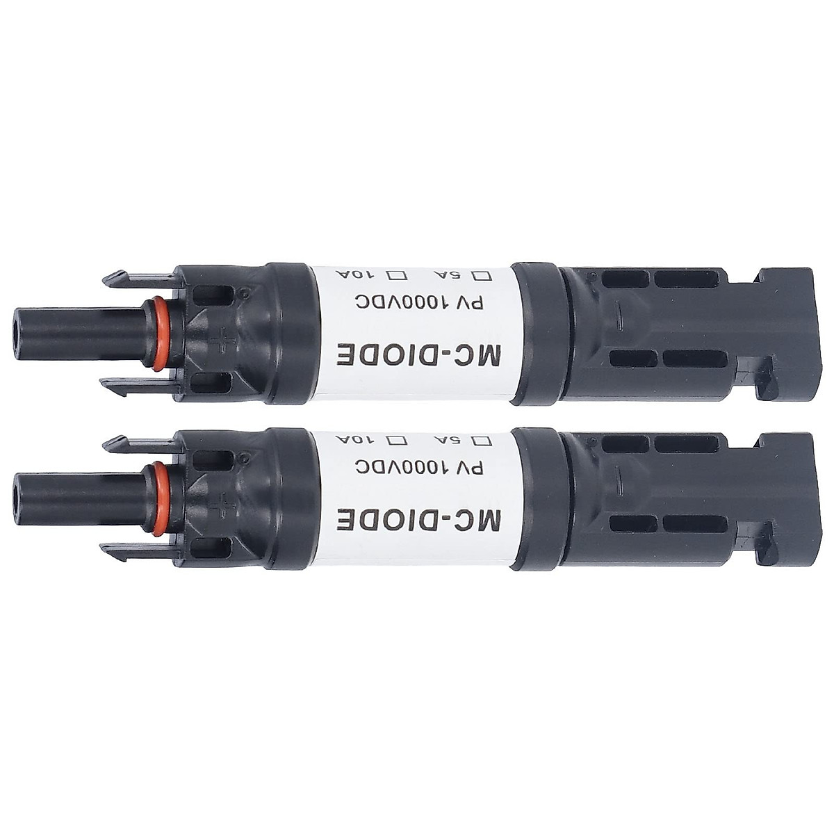 Gugxiom Solar PV Fuse Connector, IP68 Waterproof 1000V in Line Fuse Holder for Solar Panel Connection, Male Female with 1 Built in Fuse(15A)